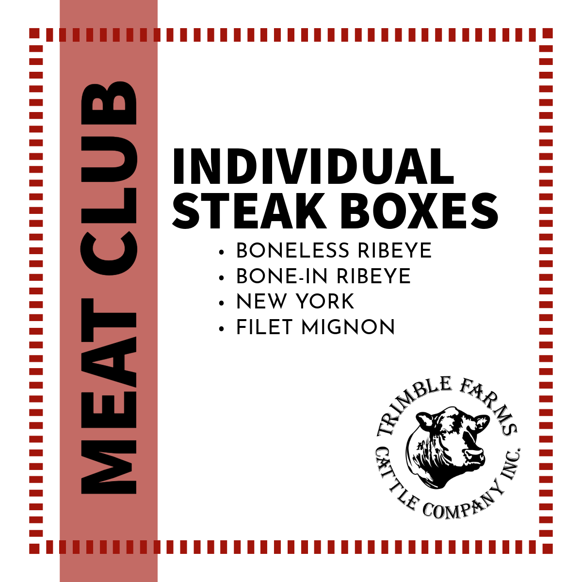 Meat Club - Individual Steak Boxes | Trimble Farms Cattle Company