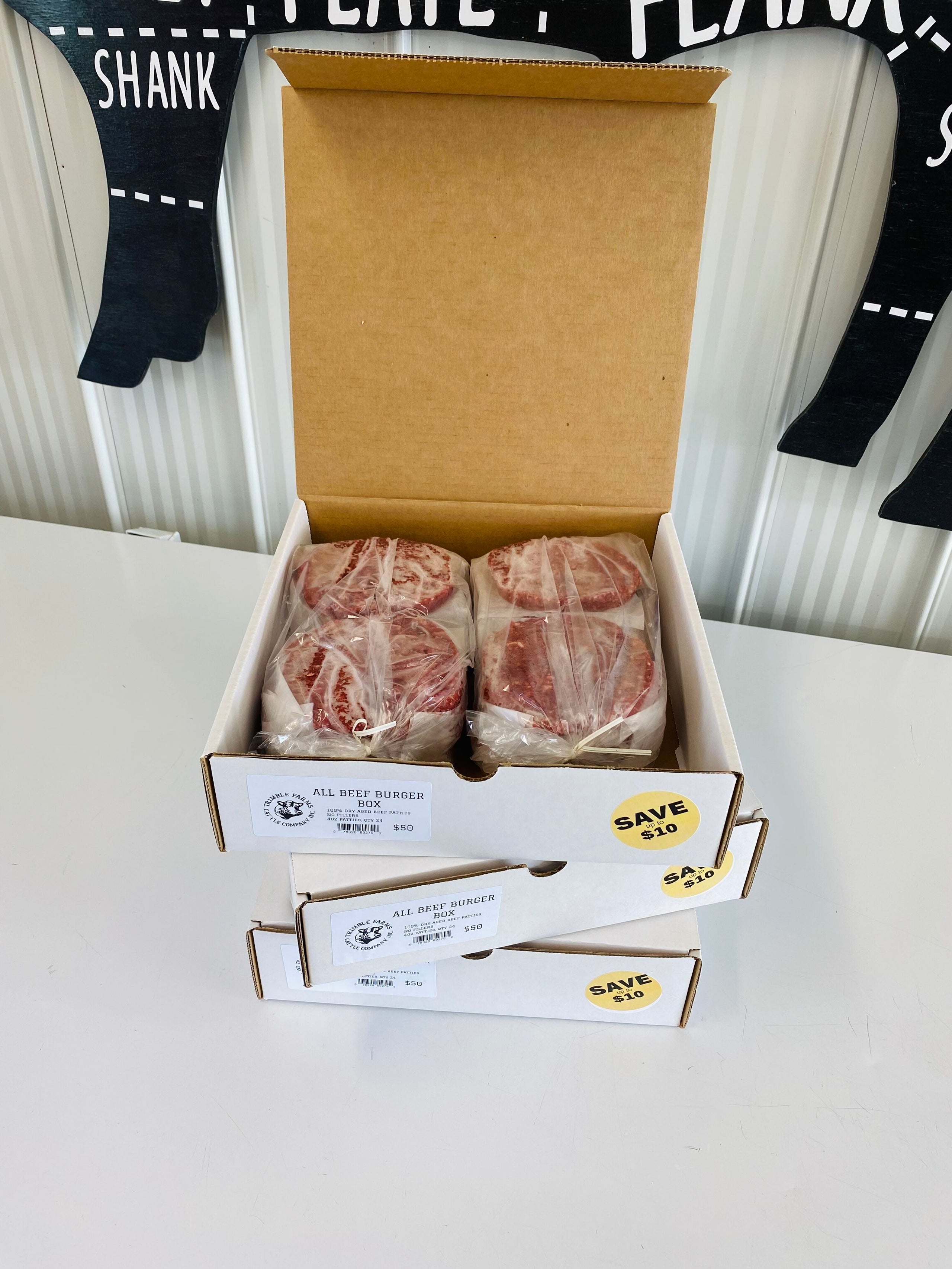 All Beef Burger Box | Trimble Farms Cattle Company